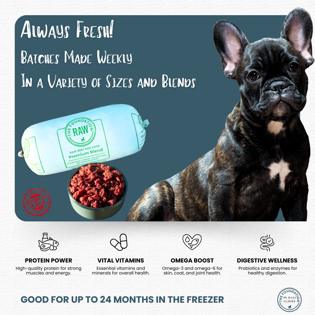 Premium Raw Dog Food | The Foundation Blend | All Beef, No Bull! – The ...